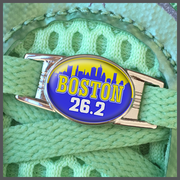 Boston 26.2 Marathon Shoe Charm or Zipper Pull
